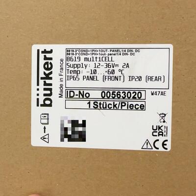 议价8619-3*COND Burkert宝德流量计 IP65防护 12-36V供电维修