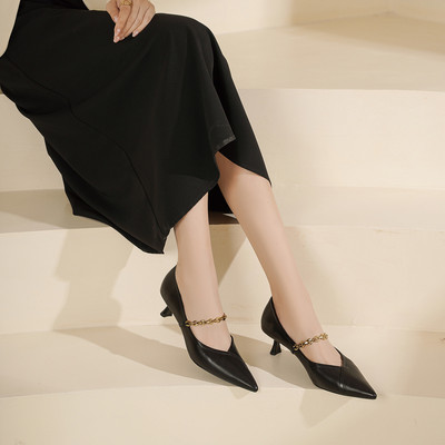 westory法式尖头玛丽珍鞋