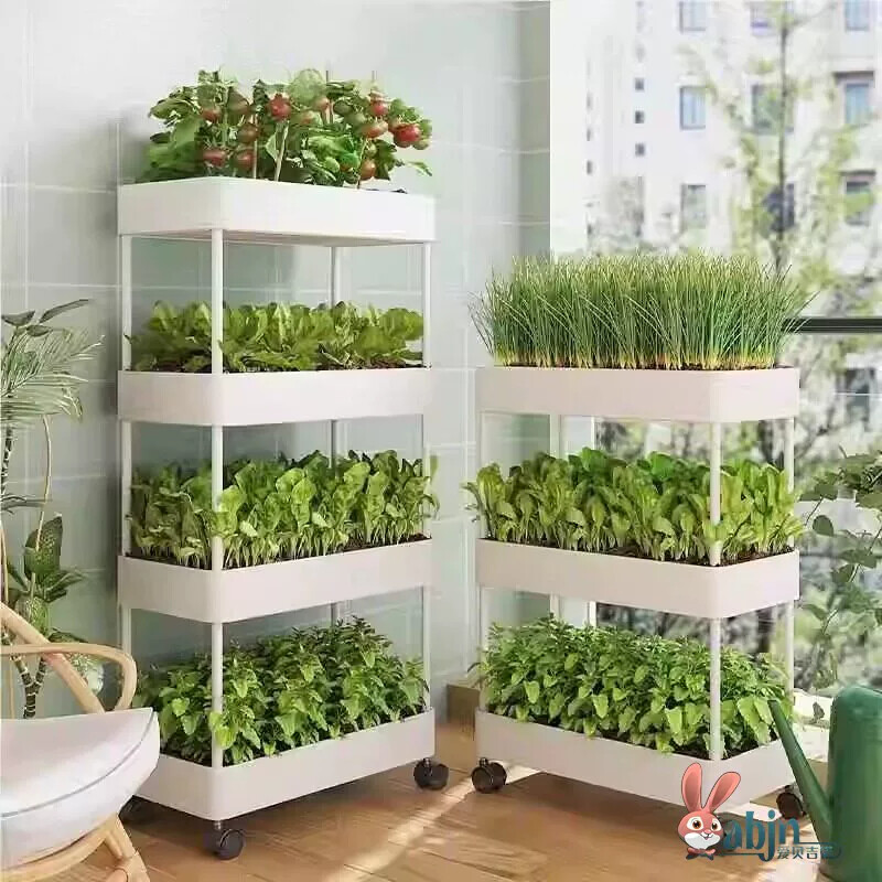 不占地多层种菜神器家庭阳台种植箱果蔬盆塑料花盆长方形槽顶楼家