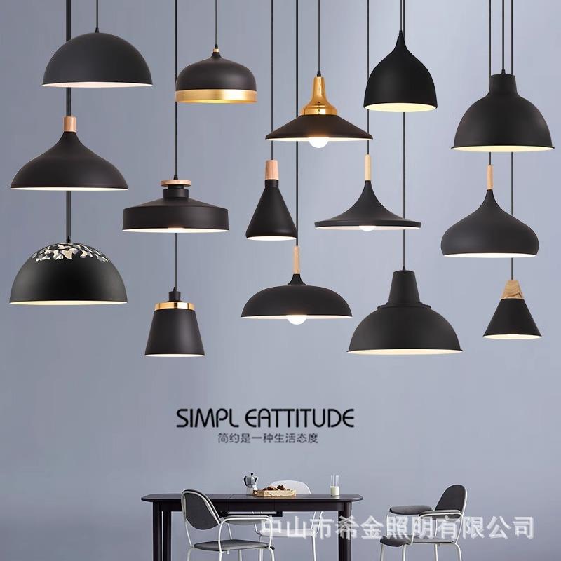 简约吧台吊灯单头咖啡厅餐厅吊灯创意复古工业风办公室餐桌简约饭