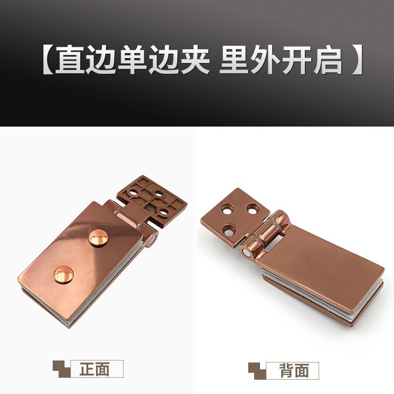 玻璃合页精铸304不锈钢玻璃夹无框玻璃门铰链内外开合页玻璃配件