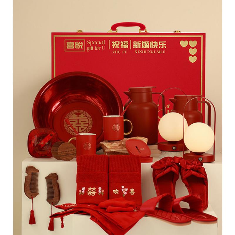 陪嫁套装结婚用品大全陪嫁物品女方全套喜箱婚箱嫁妆驰兆
