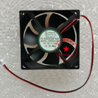 YOUNG LTN全新永林DFB802512M DC12V伏1.4W 8cm机箱电源散热风扇