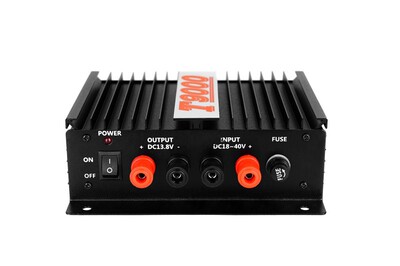 黑色T9000船用电源稳压器80A船舶变压器24V转13.8V海图机高频防护