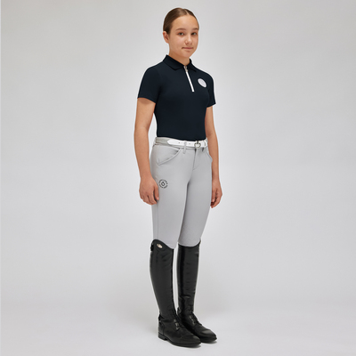 CT 女孩马术训练短袖速干透气Jersey S/S Zip Training Polo