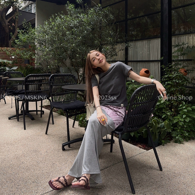 MSKIN6修身短款短袖女百搭