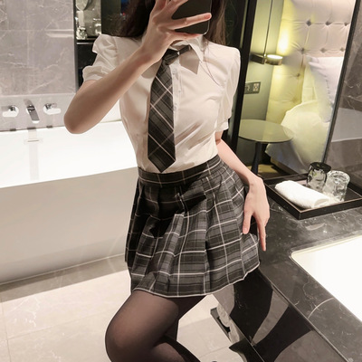 夏学院风JK收腰衬衫50