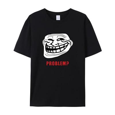 TROLLFACE MEME RAGE Funny TROLL JOKE INTERNET短袖T恤男女棉