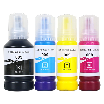适用EPSON爱普生009墨水L6578四色L15158 L15168 L15188 M15146 M15147 L15146 L15150打印机墨水L15160墨盒