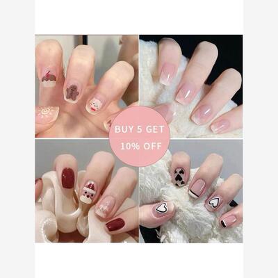 24pcsFrenchakNailShort