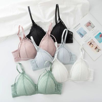 Floral Lace Bras for Women Sexy Lingerie Beauty Back Deep V