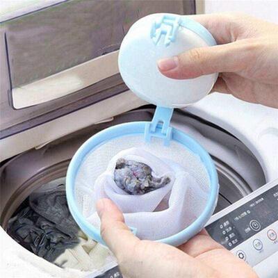 washing machine lint filter bag laundry mesh hair catcher