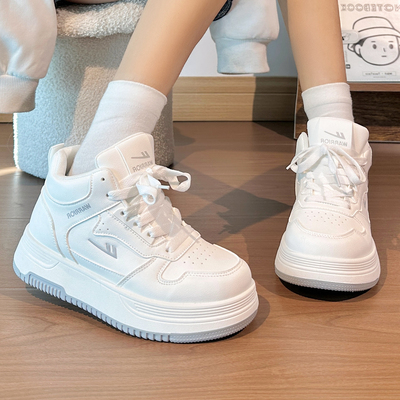 回力高帮小白鞋女2025秋季新款