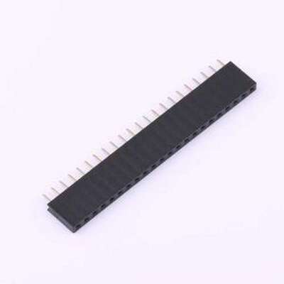 BX-PM2.54-1-22PY 排母 间距:2.54mm 1x22P 直插 插件,P=2.54mm