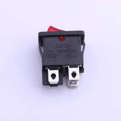 SS21-RBIWG-L02-R 船型开关 跷板开关DPST 15x21mm 红灯 插件