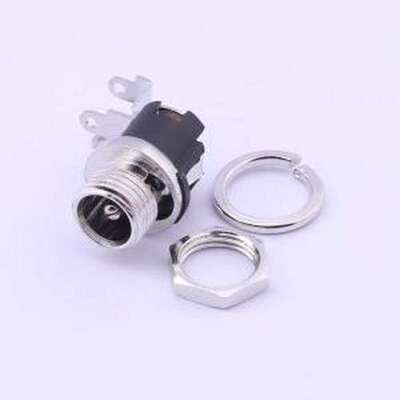 DC-025LM-5A-2.0 DC电源连接器 DC电源插座 内径:2mm 外径:5.7mm