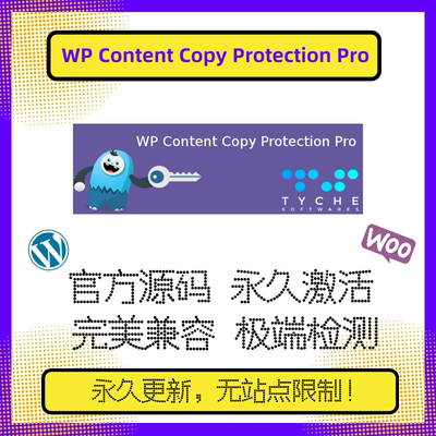 WP Content Copy Protection Pro插件 WP防复制插件 禁止复制插件