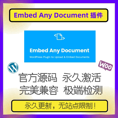 Embed Any Document插件 WP文档插件 Wordpress文档插件 官方原版