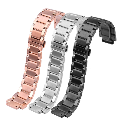 泰琴适用恒宝HUBLOT宇舶经典融合大爆炸手表带凸口不锈钢表带钢带