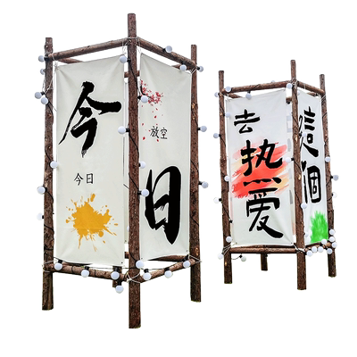 紫罗鸟打卡拍照氛围挂布