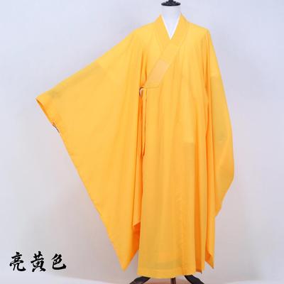 新海青僧服广袖台麻长袍男女款居士服