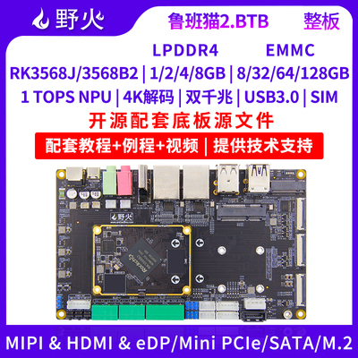 野火工业级RK3568J开发板RK3568