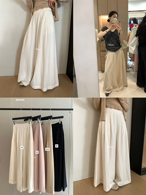 26年早春！【Hers】简约日常百搭舒适慵懒飘飘休闲阔腿裤女 80349