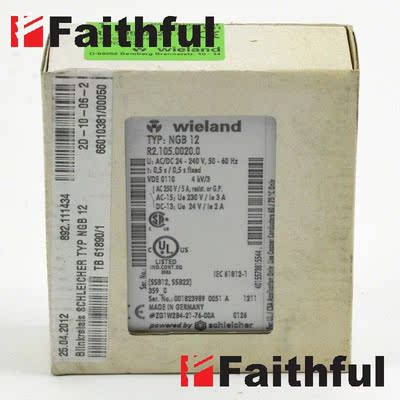 议价Wieland R2.105.0020.0 威琅安全继电器 NGB12 NGB 12