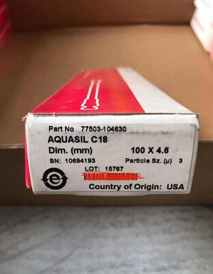 议价thermo液相色谱柱77503-104630 Hypersil Gold 1004.6mm,3um
