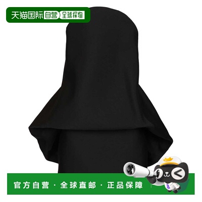 1h可退 BALENCIAGA 女士斗篷 872115TUQ031000 SS2026 黑色真丝
