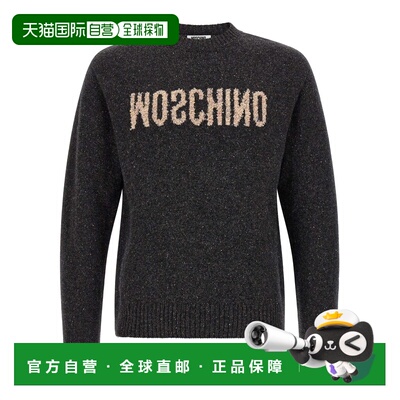 MOSCHINO 男士针织衫 A090152031500 AW2026 灰色 Mirrored logo