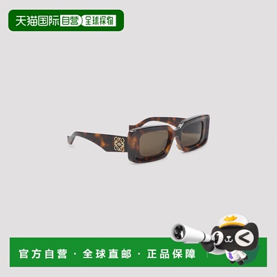 1h可退 LOEWE 女士太阳镜 LW40102F52E SS2026 棕色 Loewe Rectan