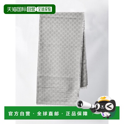 GUCCI 女士围巾 8452433GC461963 AW2025 灰色 SCIARPE & FOULARD