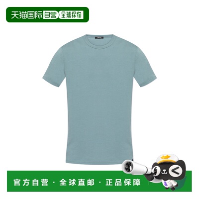 TOM FORD 男士T恤 T4M0810400424 CO 蓝色 T-shirt with a crew n