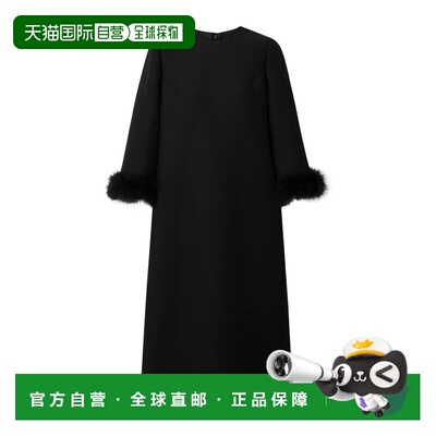 1h可退 VALENTINO 女士连衣裙 BVAJJ01CF0NO SS2026 黑色 圆领连