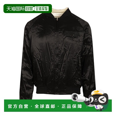 DIESEL 男士夹克 A227230PLCF9XXA AW2026 黑色拉链休闲 长袖夹克