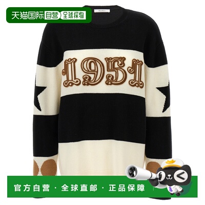 1h可退 MAX MARA 女士针织毛衣 DIRCE008 AW2024 黑色 Embroidere