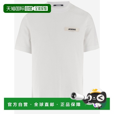 JACQUEMUS 男士T恤 TSM00133AJ00226100 CO 白色 Gros Grain t-sh