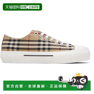 Burberry 巴宝莉 男士 驼色格纹运动鞋 8049745A7028ARCHIVEBEIGE
