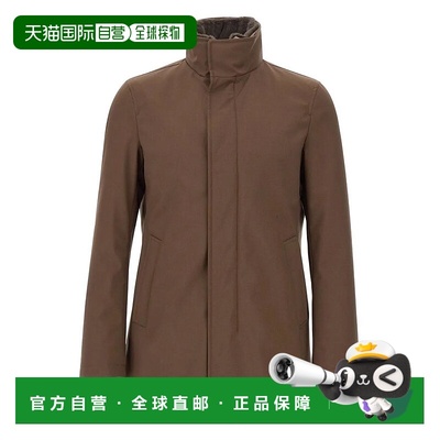 HERNO 男士外套 IM000370U127308010 CO 棕色高领夹克 休闲风棉服