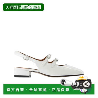 CAREL PARIS 女士凉鞋 155202BLANC SS2026 白色 搭扣穆勒高跟鞋