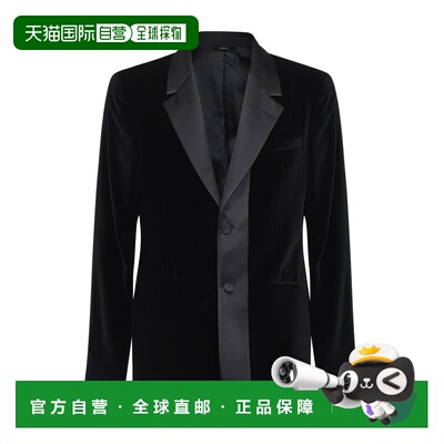 FENDI 男士西服 FJ0980AVY1F0QA1 SS2026 黑色外套西装