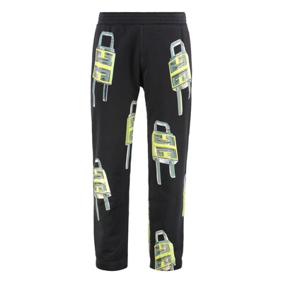 GIVENCHY 男士休闲裤 BM517J3YBC001 SS2025 黑色 Cotton track-p