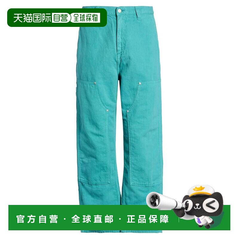 Carhartt 卡哈特 男士 斜纹棉布裤 green绿色 舒适时尚工装裤亚麻