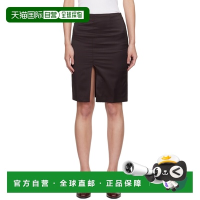 1h可退 潮奢 Our Legacy 女士 酒红色 Siren 半身裙 W2264SCG