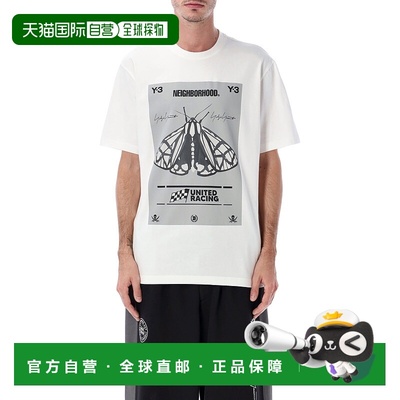 1h可退 潮奢 Y-3 NBHD 男士 宽松款棉质印花T恤 JX7437W上衣男装