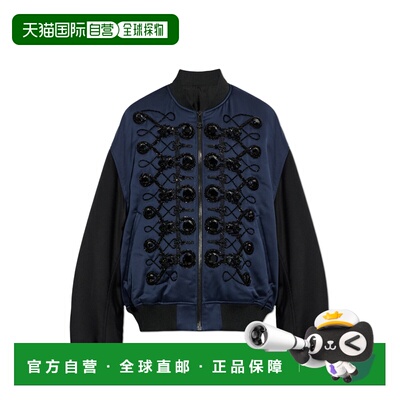 BALMAIN 男士夹克 HH1TFC85PD59SQN AW2026 蓝色 长袖休闲夹克