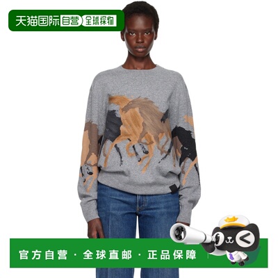 Stella Mccartney 斯特拉 麦卡特尼 女士 白色 Racing Horses 毛