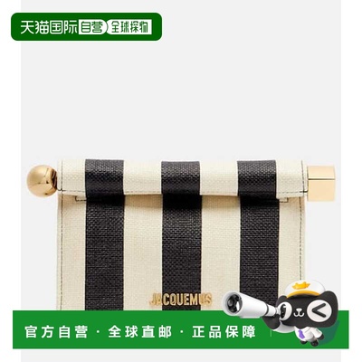 1h可退 潮奢 Jacquemus 女士 Rond Carre 小号拉菲草质感手包