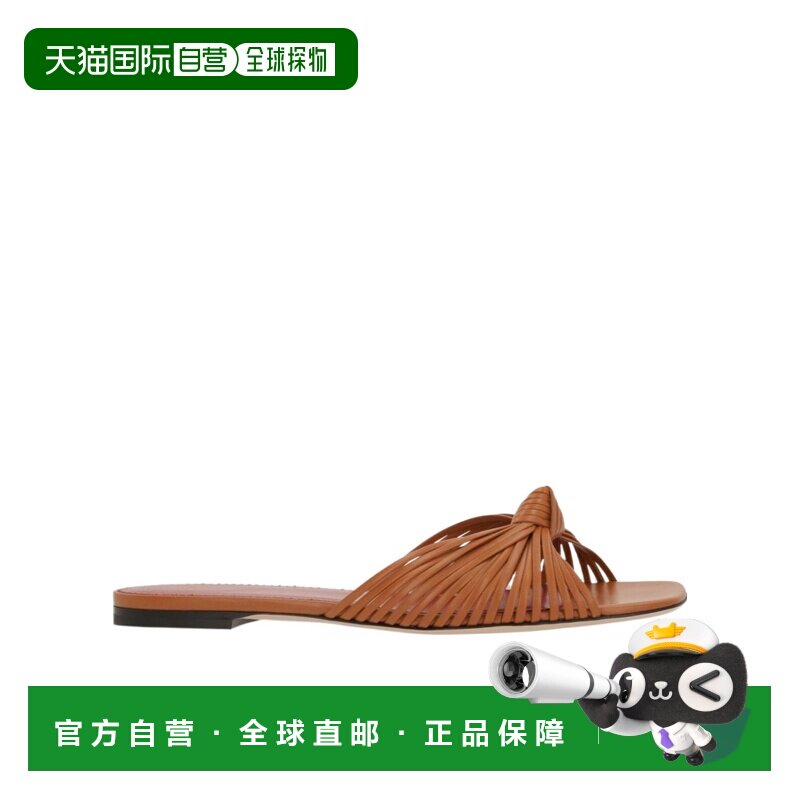 1h可退 VALENTINO 女士凉鞋 WS0PJ8ZICQSN CO 棕色 Annet 平底凉